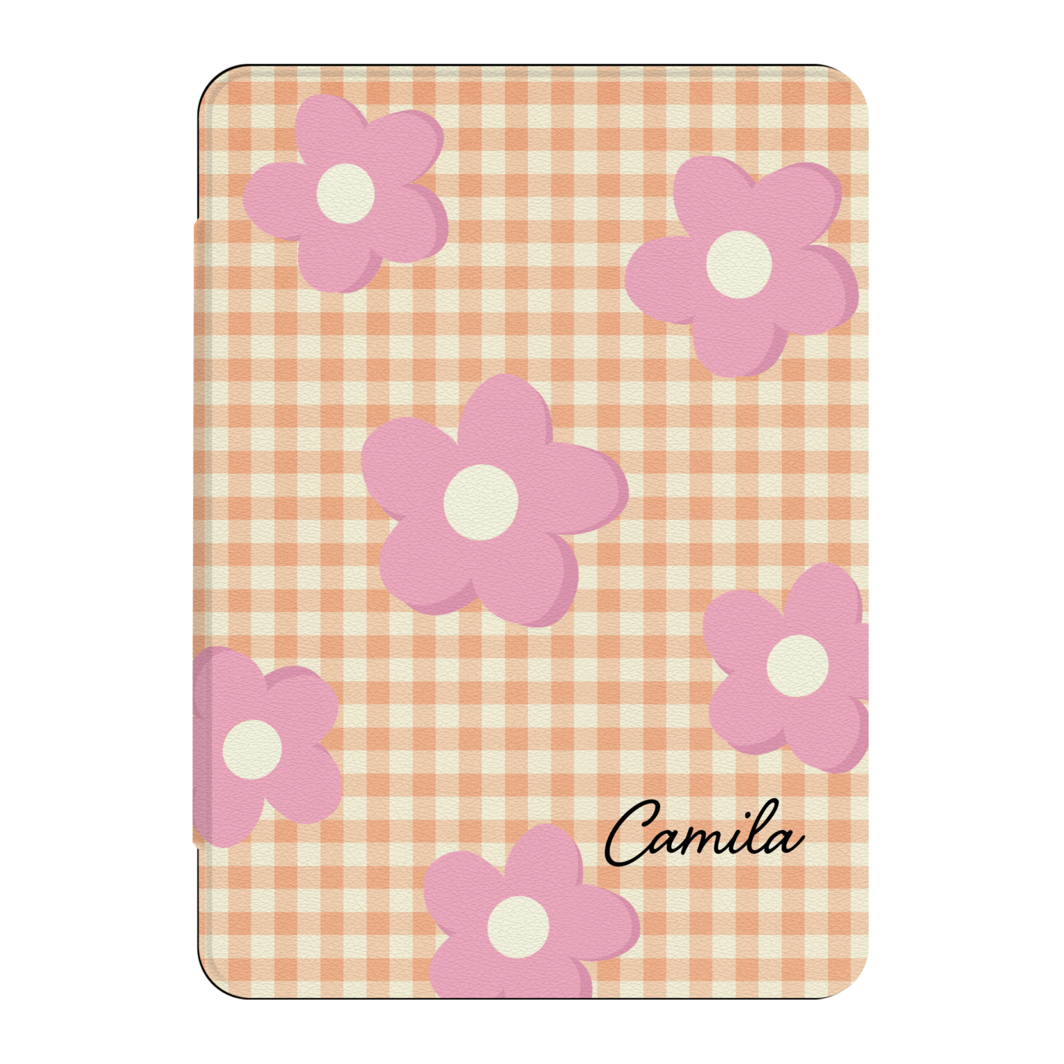 Personalized Flowers Kindle Case with Hand Strap - TheCaseDaily